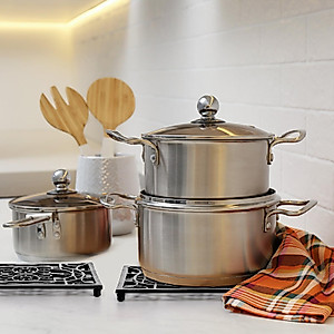 Fasmov 2 Pack Rectangle Cast Iron Trivet, 9.4 x 6.2 Inch Heat Resistant Trivet for Hot Dish Pot Pan Plate Teapot, Decorative Trivet with Rubber Feet, Pot Holders for Kitchen Dining Countertop Table