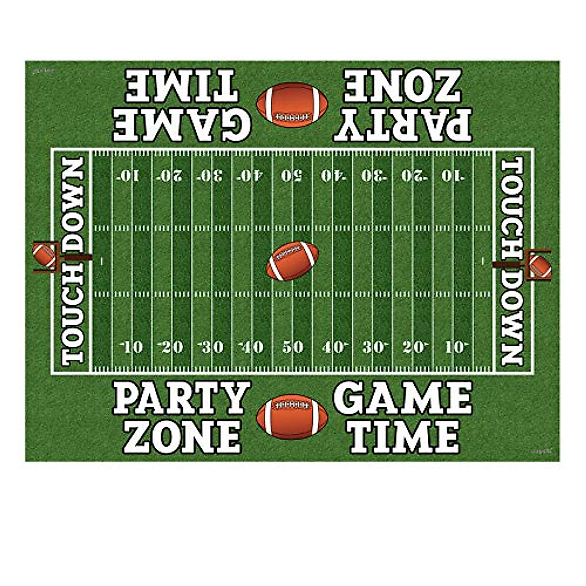 AnapoliZ Football Tablecloth Plastic | 3 Pcs Party Pack (54” Inch Wide x 72” inch Long) | Rectangular Game Day Table Cover | Football Party Touchdown Tablecloth | Party Zone, Tailgate Table Cover