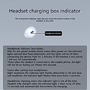 Peorpel Wireless Bluetooth Headphones Mini Earbuds with Lipstick Charging Case V 5.1 Lightweight CVC Intelligent Noise Reduction in-Ear Earphones with Microphone IPX5 Waterproof Headset for Sports