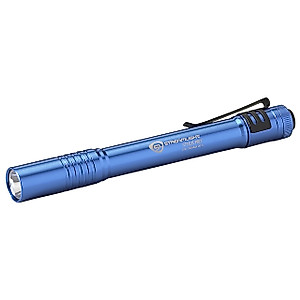 Streamlight 66134 Stylus Pro USB Rechargeable Penlight & 66122 Stylus Pro Penlight with White LED, Blue, 2x AAA Alkaline Batteries