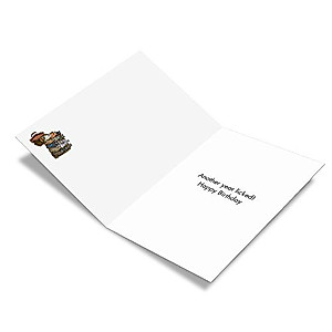 NobleWorks - 1 Funny Animal Card for Birthdays - Pet Cat and Dog Humor, Birthday Notecard with Envelope - Cat Question C3674BDG