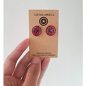 Superhero Cufflinks Wedding/Birthday Set of 5: Iron Man Spiderman Captain America Thor Hulk Marvel Collection