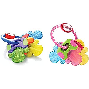 Nuby Ice Gel Teether Keys (2 Count Blue)