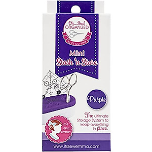 It's Sew Emma Stash N Store Storage Container, Purple