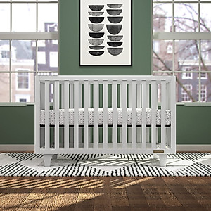 Child Craft Tremont 4-in-1 Convertible Crib, Baby Crib Converts to Day Bed, Toddler Bed and Full Size Bed, 3 Adjustable Mattress Positions, Non-Toxic, Baby Safe Finish (Gentle Gray)
