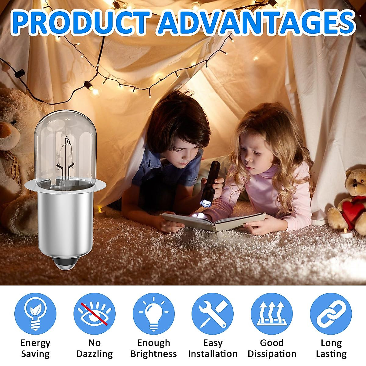 EAGLEGGO 18 Volt Xenon Bulb for Milwaukee M18 Flashlight, V18 Worklight, Replace 49-24-0171 49-24-0165 49-24-0160 49-81-0030-4 Pack