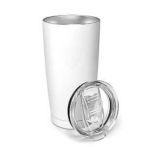 iPick Image for Ford Bronco in Full-Color 20 oz Dual-Wall Insulated Stainless Steel White Travel Tumbler
