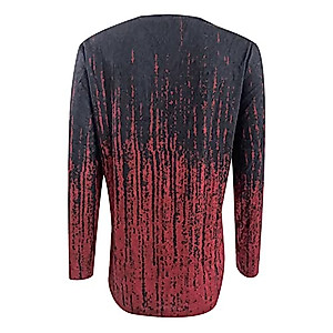 SMIDOW Womens Ethnic Style Long Sleeve Tops 2023 Trendy Spring Shirts v Neck Loose Comfy Pullover Tops Blouse Dressy Casual