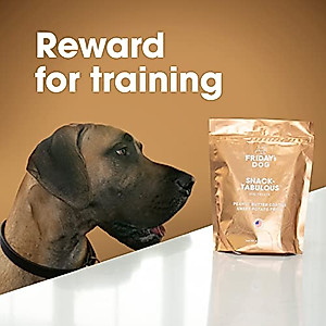 Friday's Dog Peanut Butter Coated Sweet Potato Fries | Great Source of Protein & Fiber | Healthy Soft Dog Treats | 3 Real Ingredients | Grain & Gluten Free | Natural Vitamins Dogs