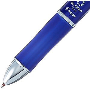PILOT Dr. Grip 4+1, 4 Color 0.7 mm Ballpoint Multi Pen & 0.5 mm Mechanical Pencil - Blue Body (BKHDF1SFN-L)