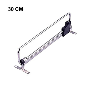 QOTSTEOS Heavy Duty Retractable Wardrobe Closet Pull Out Rod, Hanger Trousers Pull Out Hanger Rail Telescopic, Closet Rod for Wardrobe Houseware Clothing Organizer Holder(size:30cm)