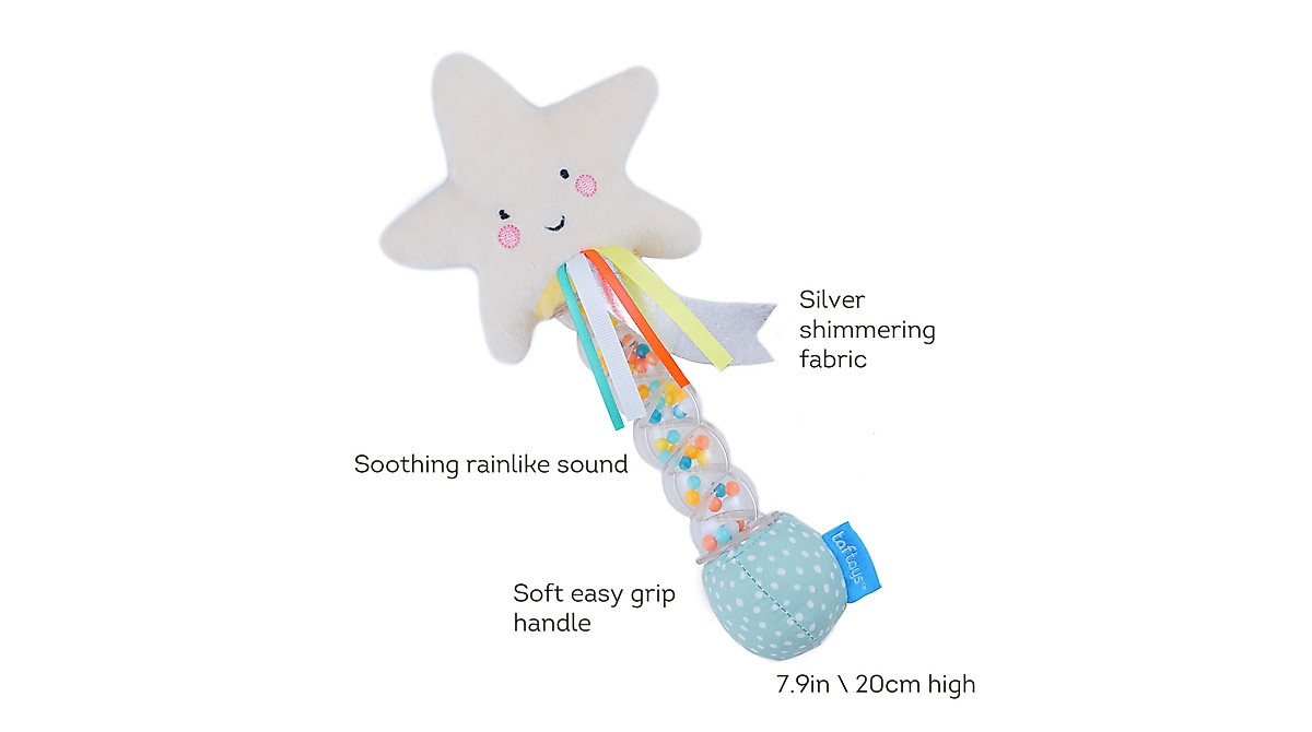 Taf Toys Star Rainstick Rattle for Infant Sensory Fun