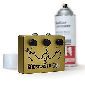 StewMac Ghost Drive Pedal DIY Build Your Own Overdrive Kit, With White Enclosure, Based on the Klon Centaur (12254-W)