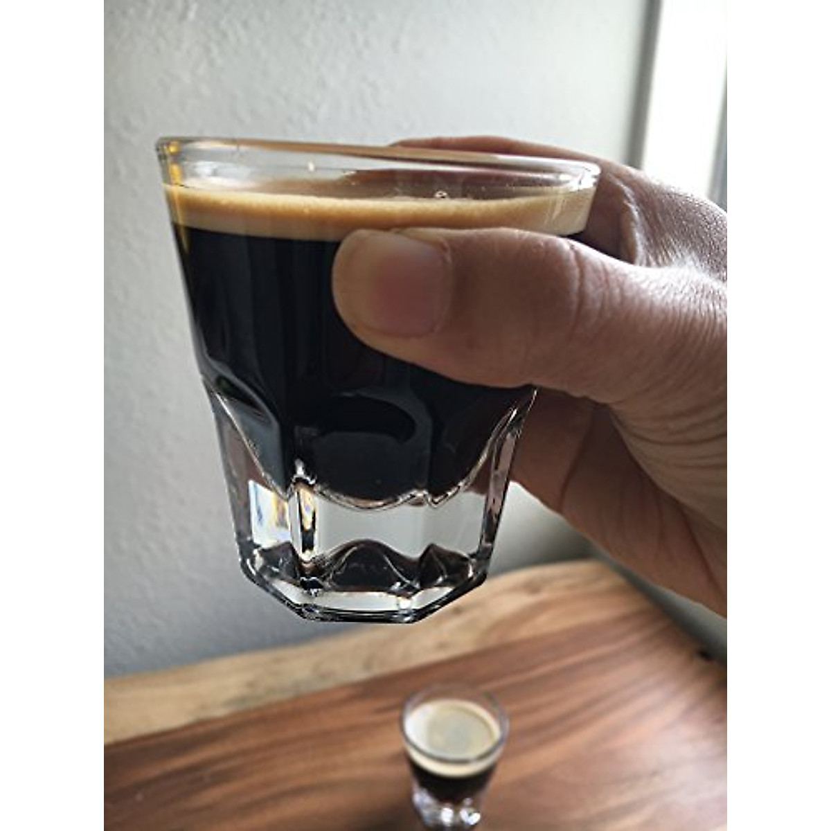 Set of Two Libbey Duratuff Cortado Glasses | Gibraltar Rocks Glass 4.5 OZ ~Paper Coasters Included~