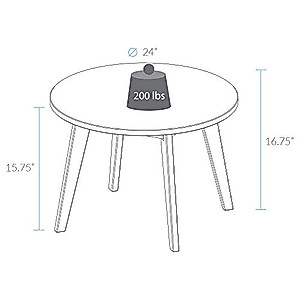 American Trails 643-833 Coffee Tables, 24" W x 24" D x 16.75" H, Antique Cherry