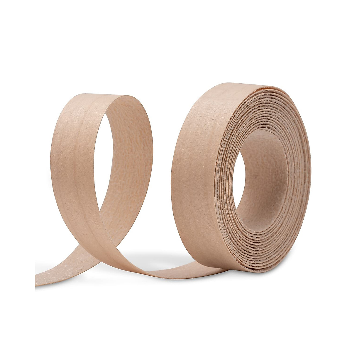 FAKILO Maple Edge Banding, 3/4” X 10ft Roll Real Maple Wood Veneer Edging, Flexible Pre-glued Plywood Edge Banding Strips with Strong Hot Melt Adhesive Iron-on Edgebanding for Furniture Restoration