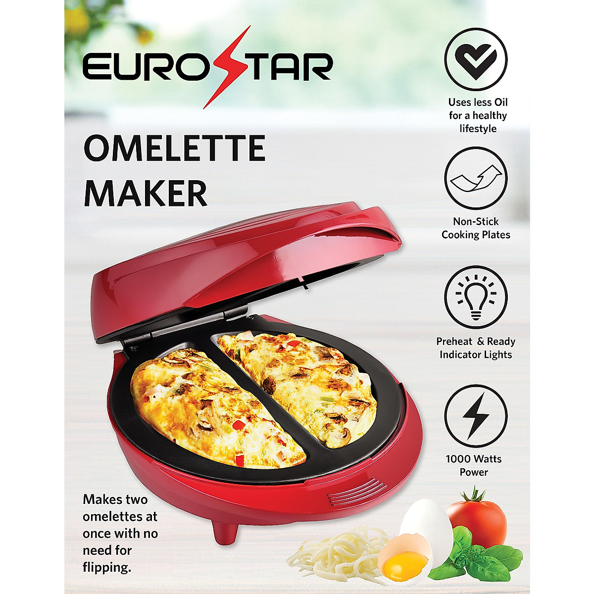 EUROSTAR Omelette Maker (RED)