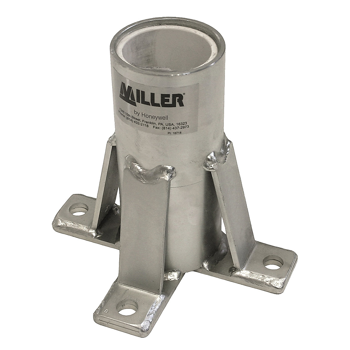 Floor Mount Sleeve,Silver