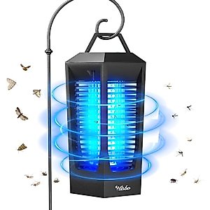 Bug Zapper Outdoor,18W Mosquito Zapper,Fly Traps Zapper,Mosquito Killer Outdoor Indoor,Plug in with 4200V High Powered,IP4 Waterproof, Power Saving, with Light Sensor for Patio Garden Home Kitchen