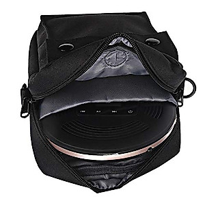 Portable CD Player Bag,CCHKFEI Waterproof DVD Drive Bag Walkman Handbag Multipurpose CD Player Case Mini Shoulder Bag Large Capacity CD Player Bag Fits Most CD Players