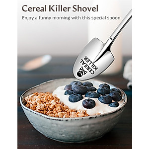 Funny Christmas Gifts for Men Stocking Stuffers, Mens Birthday Gifts for Him, Boyfriend, Husband, Unique Gifts for Dad, Grandpa, Gag Gifts Cereal Killer Spoon