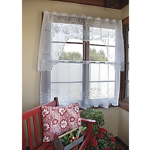 Heritage Lace Ecru Window Garden Tier, 60"x24"