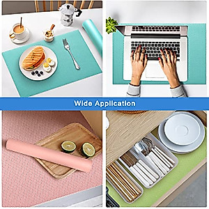 Skycase Refrigerator Mats, 6pcs Washable Silicone Refrigerator Pads Liners for Kitchen, Refrigerator, Cabinet, Table Mat, Drawer (2 Red+2 Green+ 2 Blue, 29x45cm)