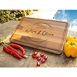 Custom Cutting Board | Personalized Cutting Board | Custom Cheese Board | Custom Chopping Board | Wedding Cutting Board | Personalized Wedding Gift | Gift for Couple (Without Handle)