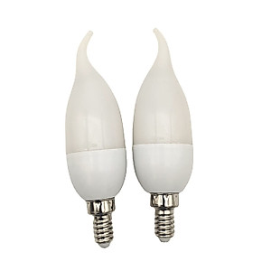 QLEE Led Flame Bulb E12 Candelabra Flame Bulbs 3 Watt 3 Mode LED Chandelier Bulb Flame Light Warm White Candle Light for Festival Hotel Bar Party Celebration Events Christmas Decorations