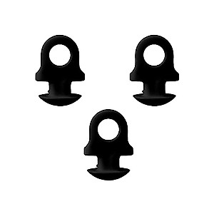 3pcs Keychain Hanger for Bogg Bag, Plastic Hooks Compatible with Bogg Bag Accessories for Bogg Bags Suitable for Charms Tassel Keychains (Black)