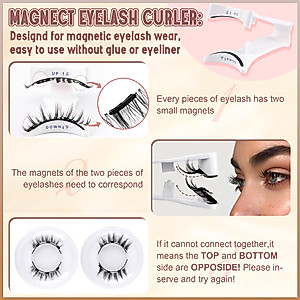 wiwoseo False Eyelashes Russian Strip Lashes D Curly Wispy Fluffy Eyelashes Russian Volume 3D Effect 13MM 15MM Faux Mink Lashes 20 Pairs Pack Crossing Eyelashes