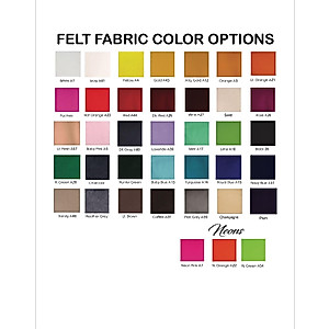 Felt Fabric | 72" inches Wide & 1.6mm Thick Black Fabric | Non-Stiff, Soft Fabric Material | Felt Fabric by The Yard | Soft Felt Roll for Crafts, Sewing and Padding | Half Yard Fabric Black