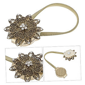 Curtain Tie Magnetic Curtain Buckle Magnetic Curtain Holdbacks Curtain Alloy Buckle Curtain Drape Tie Magnetic Curtain Strap Magnetic Drapery Buckle Delicate Drapery Tiebacks