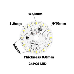 Shanrya Light Chip Panel, Lamp Panel Board 3.2V/3.7V with Remote Control for Solar Flood Lights for Garden for Solar Garden Lights for Home