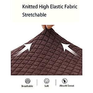Scratch Resistant Sofa Armrest Cover, Elastic Stretch Couch Arm Cover, Soft Comfortable Sofa Arm Protectors for Sofa Chair Recliner, Removable Washable, 2 Pcs