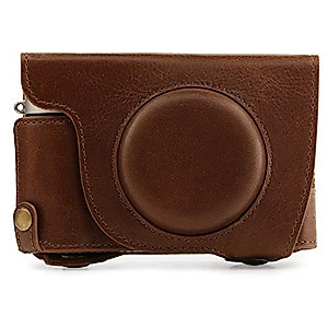 MegaGear MG1893 Ever Ready Genuine Leather Camera Case Compatible with Fujifilm X100V - Brown
