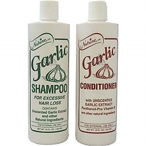 Nutrine Garlic Shampoo + Conditioner 20oz Combo Unscented