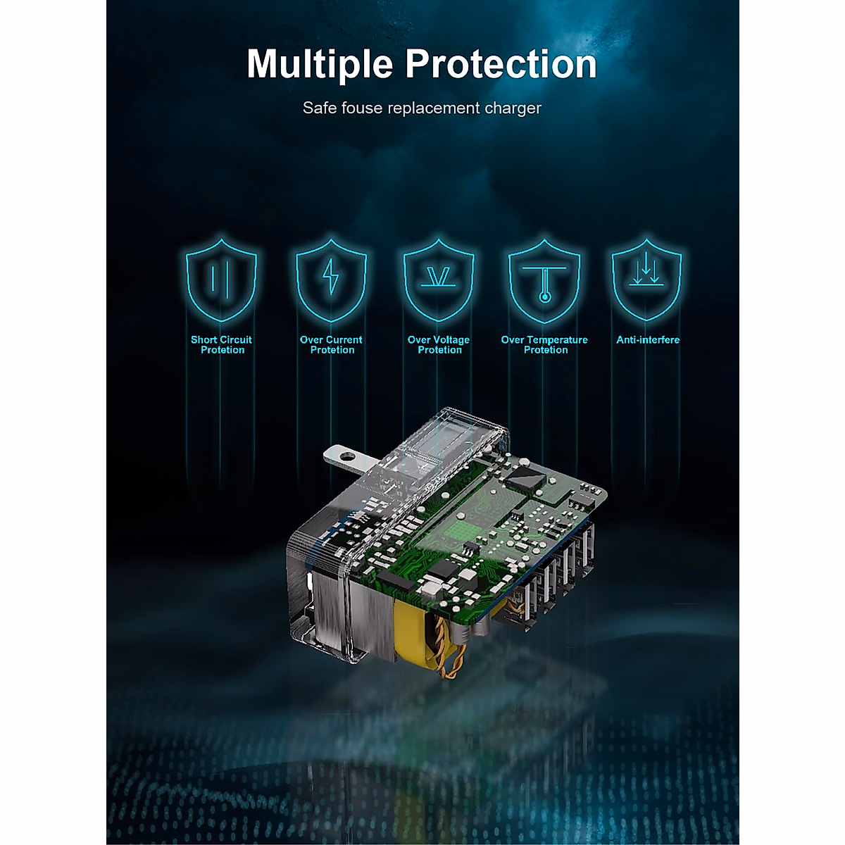 USB Wall Charger,Arttron 30W 4-Port USB Wall Charger Adapter,USB Charging Stations Lightweight Design,Foldable Wall Plug Multiport Charger for iPhone iPad Tablets Smartphones, Home Office Use