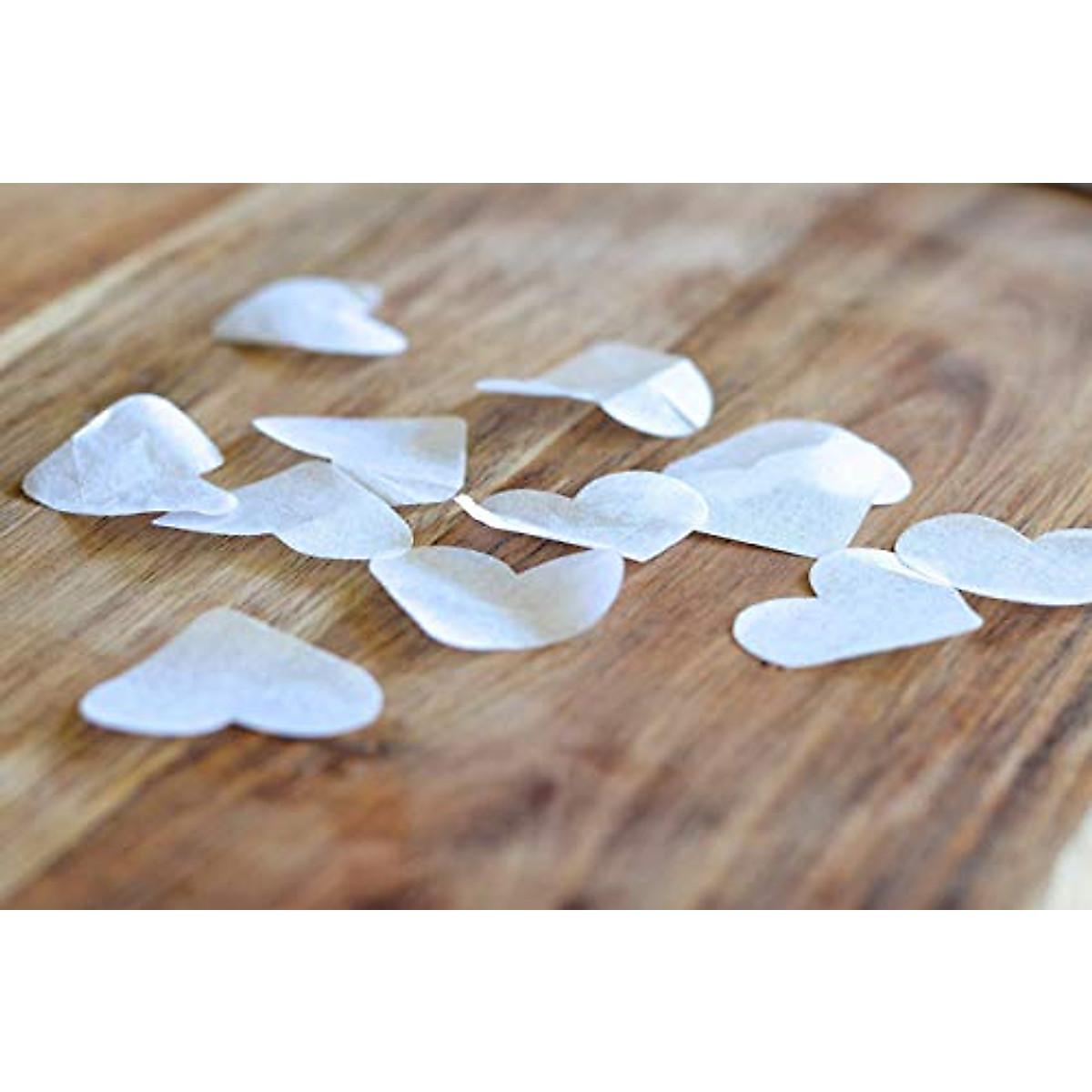 Heart Shaped Biodegradable Wedding Confetti - 10,000 pieces. Product of The USA.
