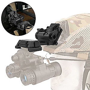 Gexmil CNC PVS15/18 Night Vision Goggles Mount for L4G24 NVG Metal Helmet Mount (Black)
