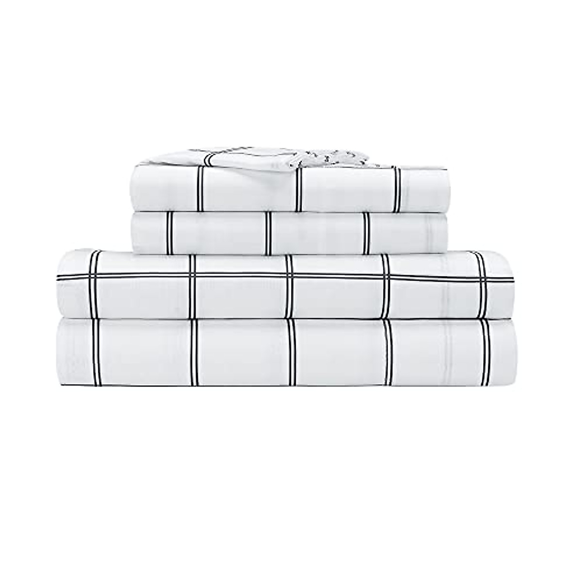 Serta Simply Clean Complete 7 Piece Hypoallergenic Reversible Bed in a Bag with Sheets and Pillow Cases for All Season, Queen, Red/Grey