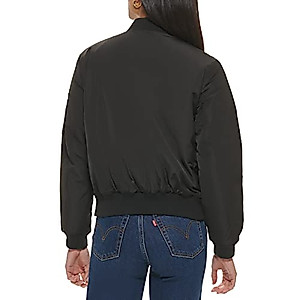 Levi's Women's Utility Flight Bomber Jacket, Black, Medium