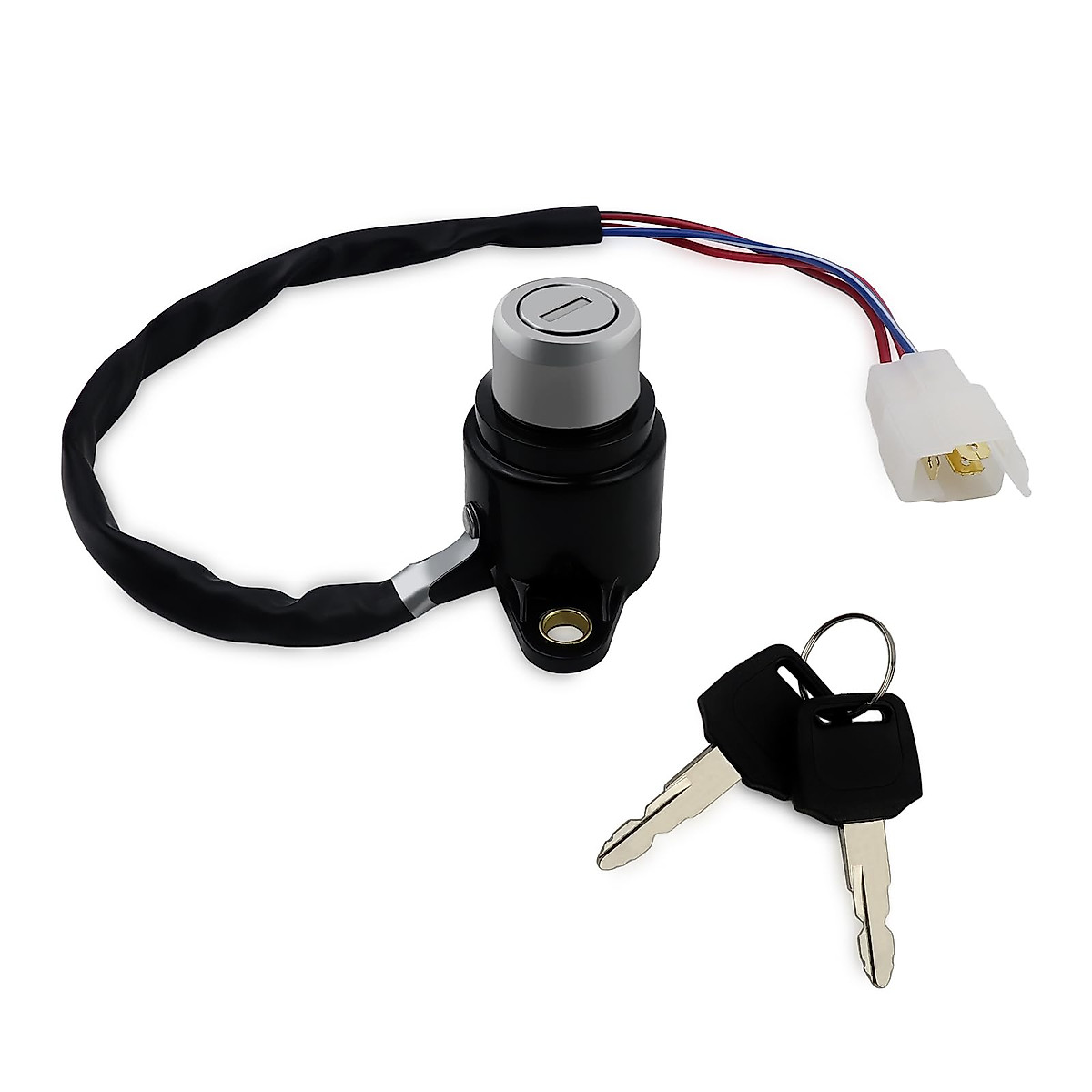 Ignition Key Switch for Honda Shadow Aero 1100 VT1100 2001-2002 Shadow Sabre 1100 VT1100 2000-2007 Shadow Spirit 1100 VT1100C 2001-2007 35100-MCK-A00