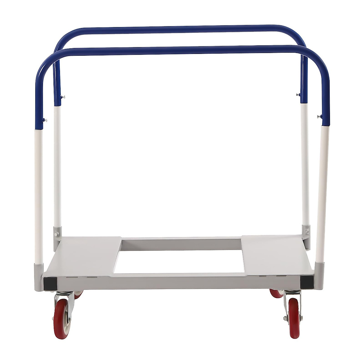 Silencear Steel Frame Panel Truck Cart, Platform Truck Cart with Swivel Casters, Adjustable Panels Heavy Duty Drywall Dolly Cart, 1500 Lbs Load Capacity, 35" x 20" x35"