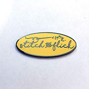 Stitch and Flick (Yellow/Black) Hard Enamel Needle Minder
