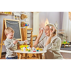 TOMY Toomies Hide & Squeak Easter Eggs Toddler Toys - Matching & Sorting Learning Toys - Sensory Toys for Boys and Girls 18 Months and Up