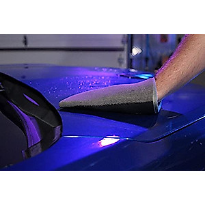 303 Products Clay Mitt - Synthetic Clay Replacement - Creates Ultra Smooth Surface - Faster and Easier Than Clay - Long Lasting, 1 Count (39013), Gray, Black