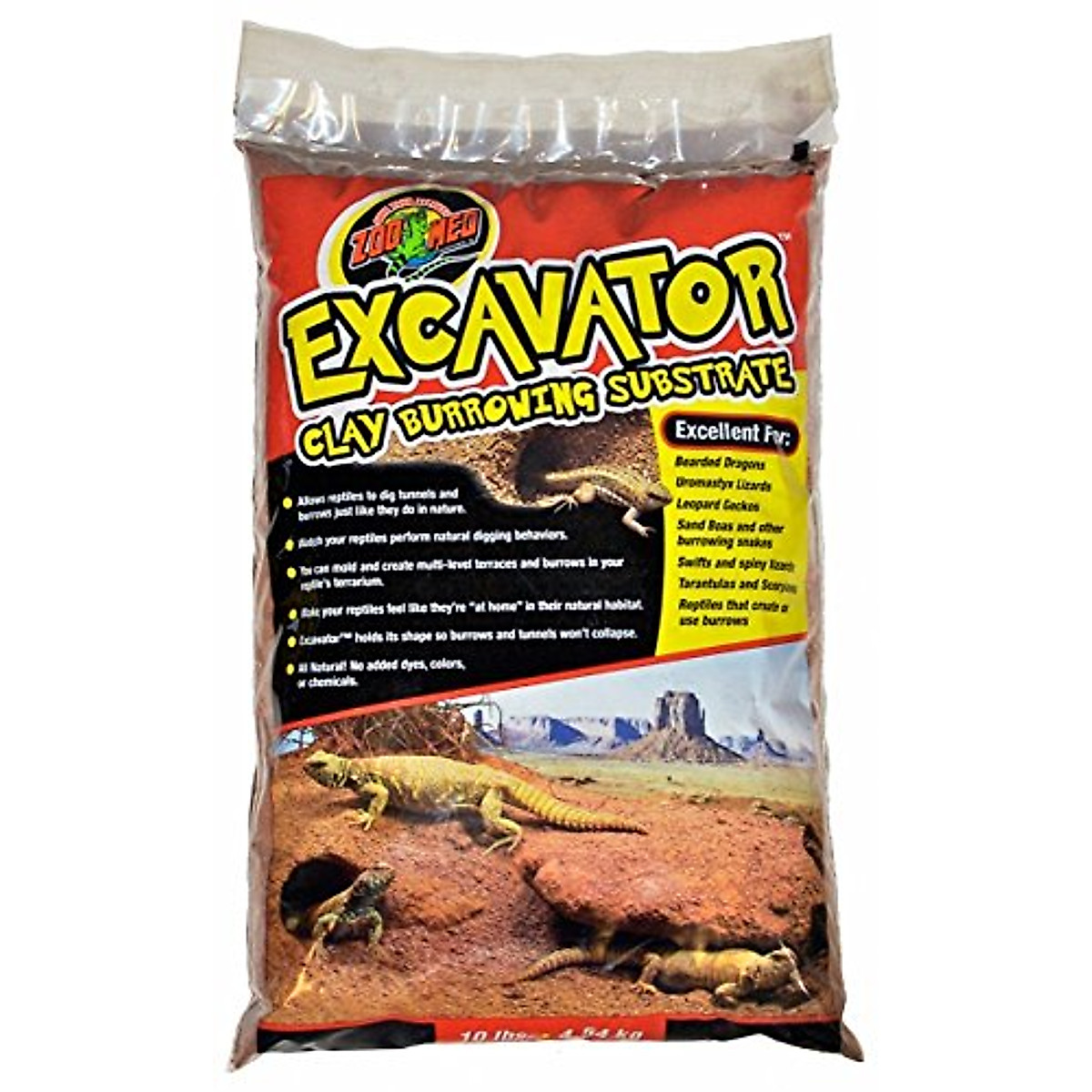 Pet Supply Zoomed Excavator Clay Burrow Substrate 10 lb.
