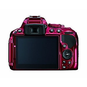 Nikon D5300 24.2 MP CMOS Digital SLR Camera with Built-in Wi-Fi and GPS Body Only (Red)