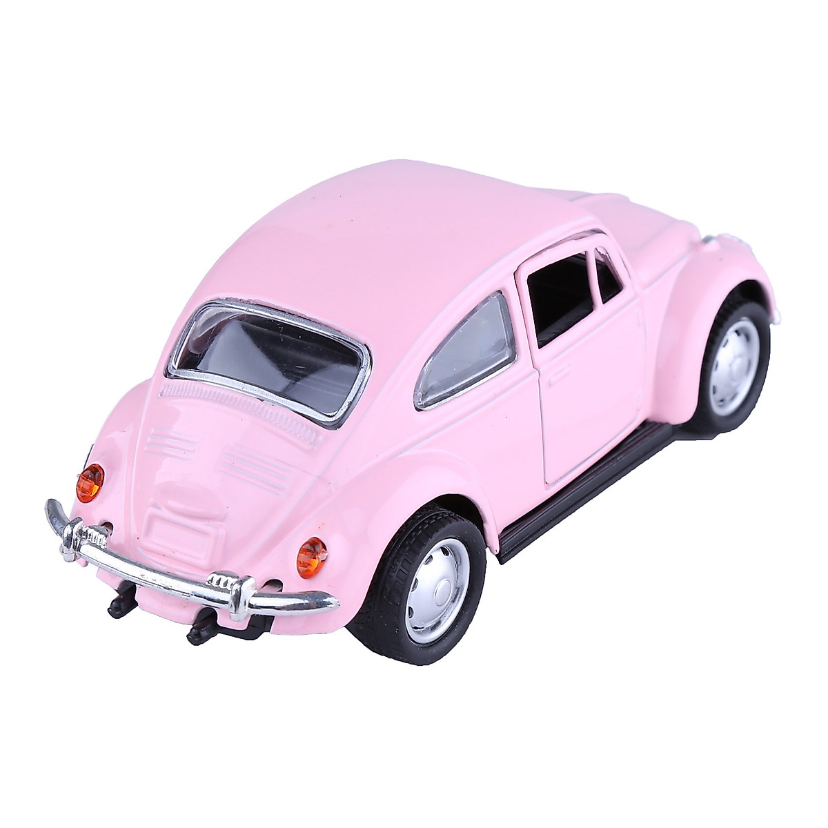 Berry President 1967 Classic Beetle Bug Vintage 1/32 Scale Diecast Metal Pull Back Car Model Toy for Gift/Kids (Pink)